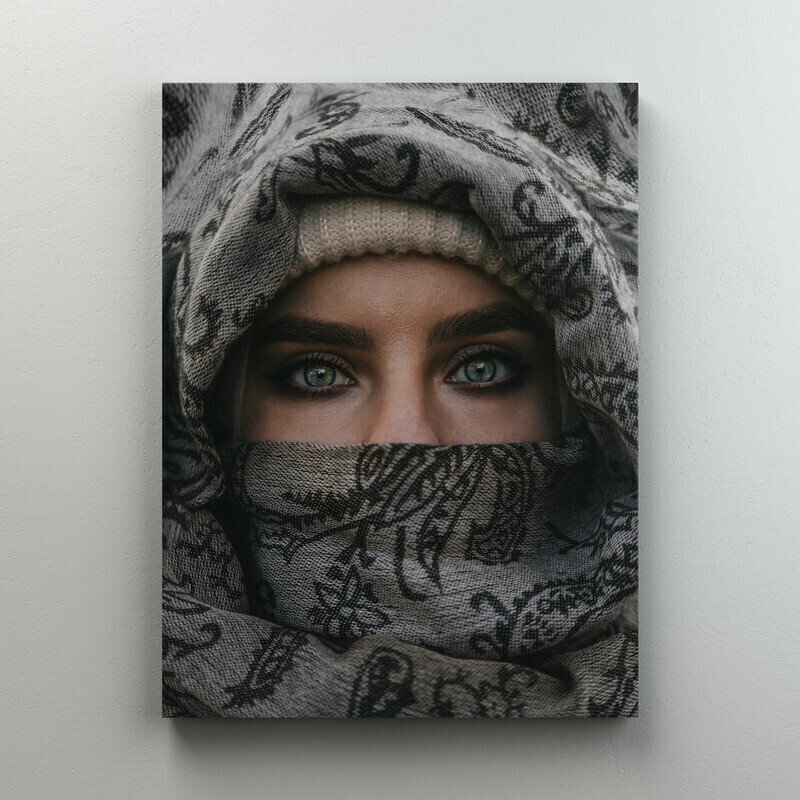 Интерьерная картина на холсте "Восточная девушка", размер 30x40 см