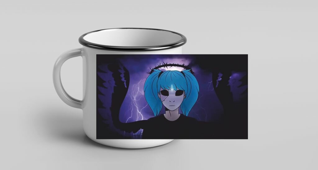 Кружка металлическая эмалированная Sally Face № 2