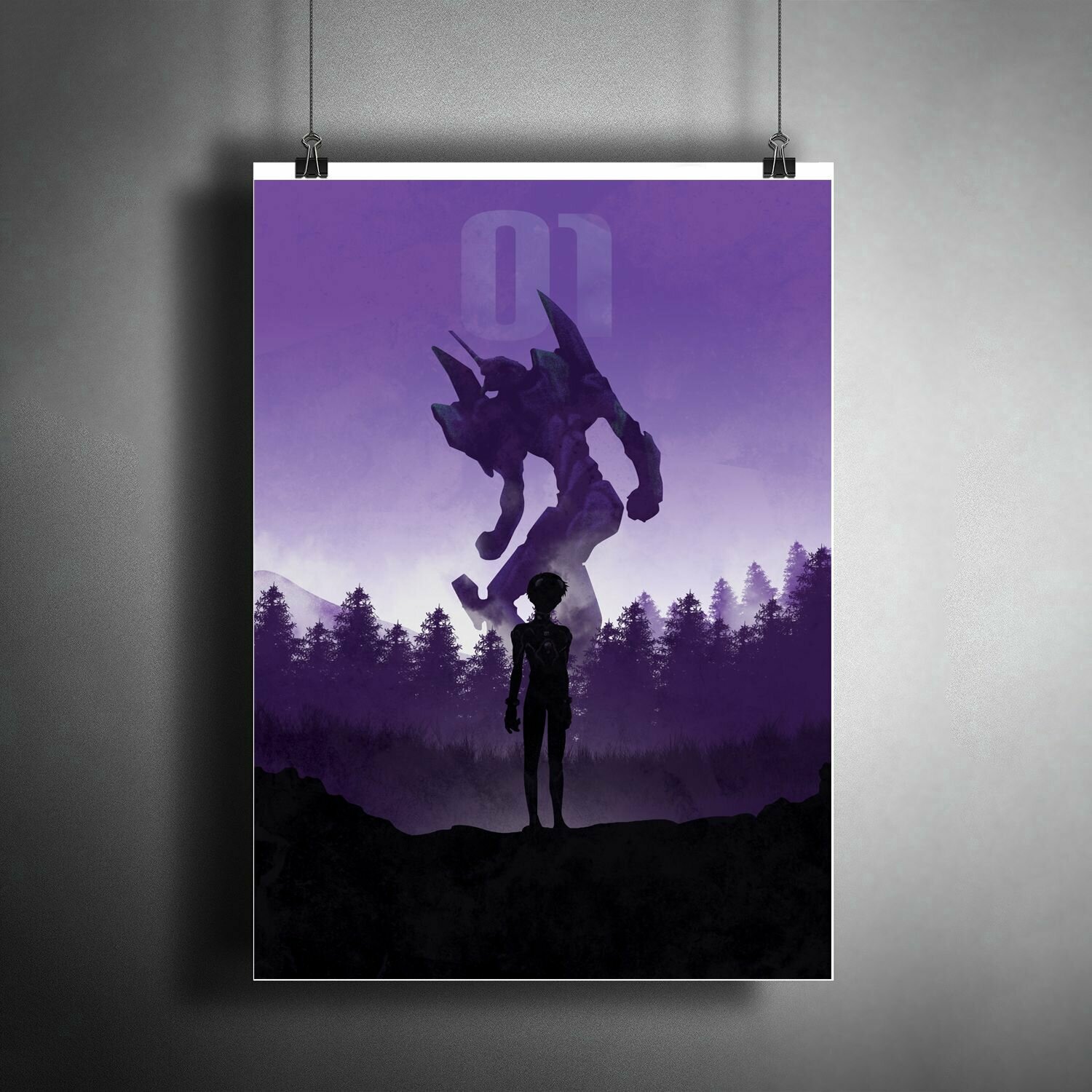 Постер для интерьера: аниме Евангелион / A3 (297x420 мм)