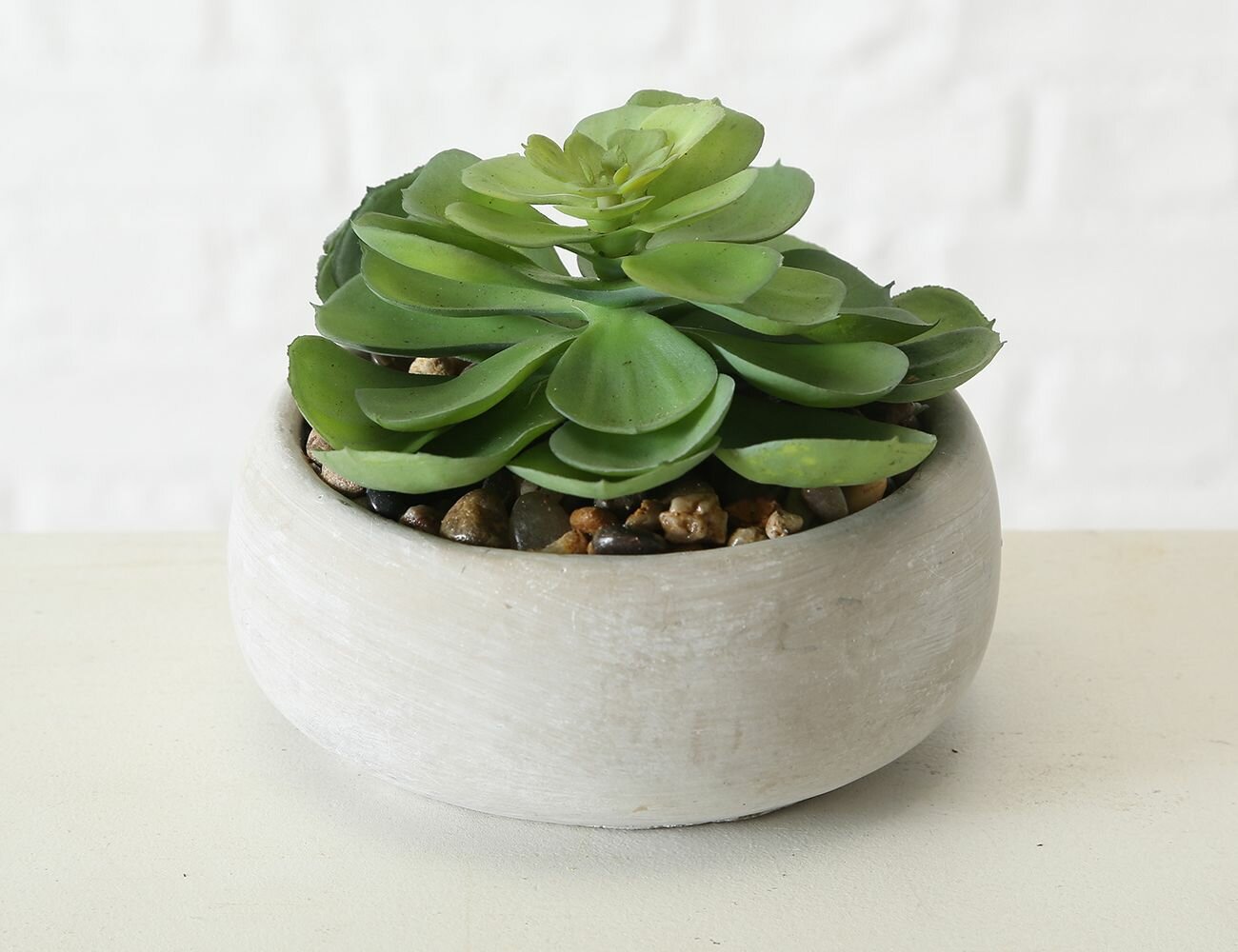 Искусственный суккулент - эхеверия в горшке, 12 см, Boltze 1014374-1