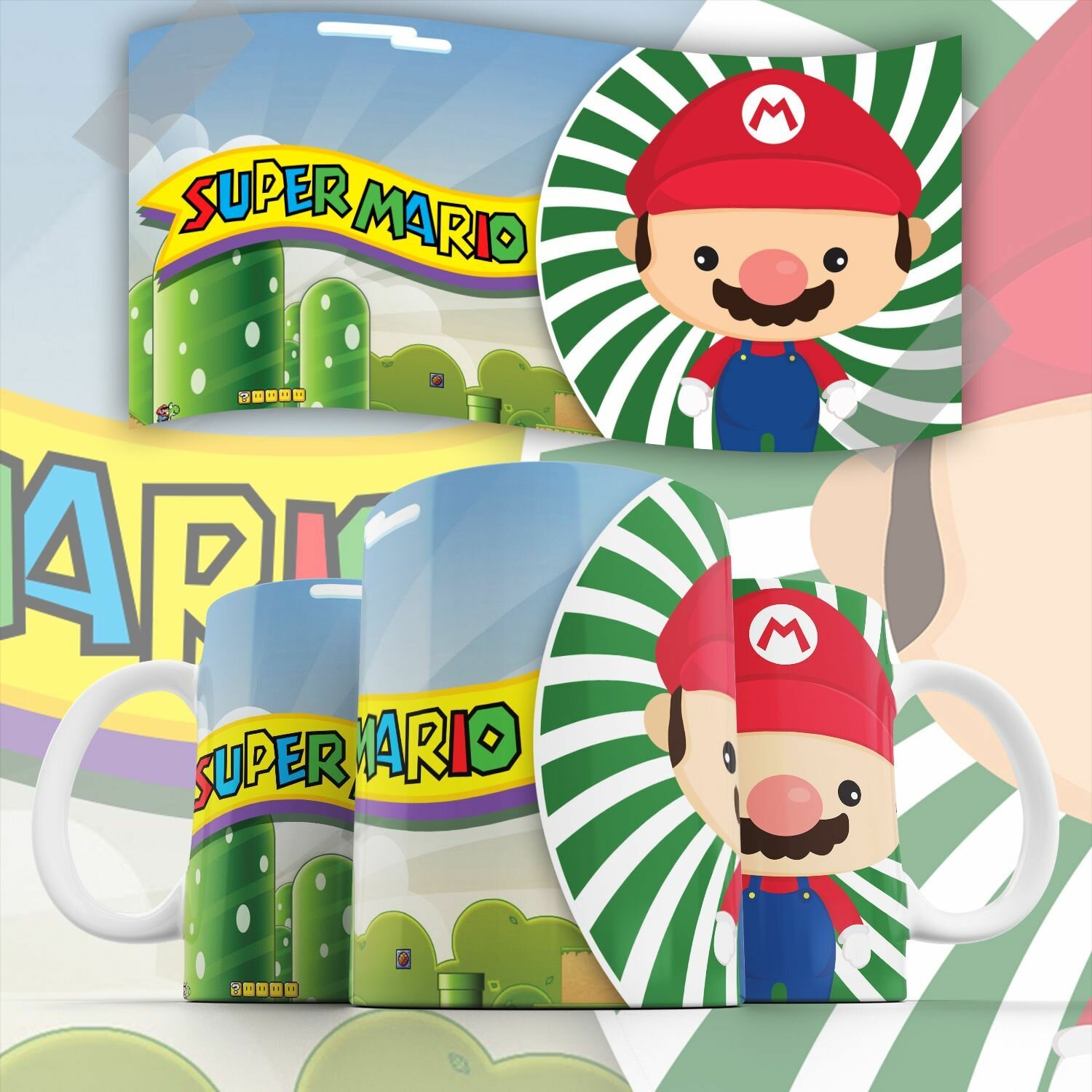 Кружка "Марио / Mario / Super Mario Bros" Forte Print 330мл