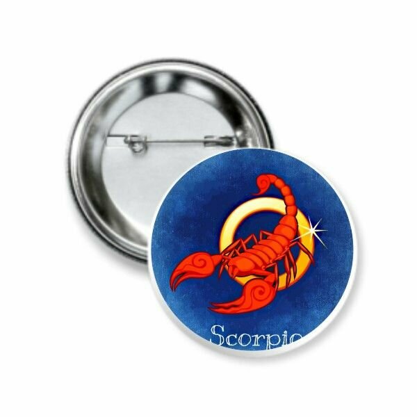 Значок со знаком зодиака Скорпион №10