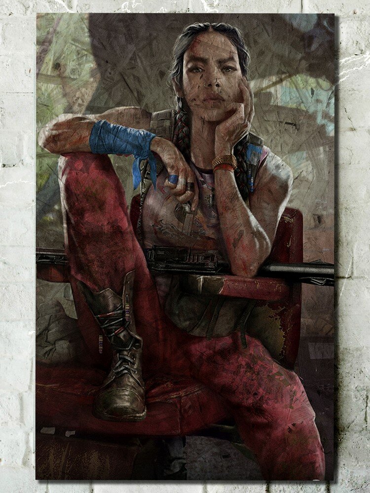 Картина интерьерная на рельефной доске ОСП Игры Far Cry 6 - 14321