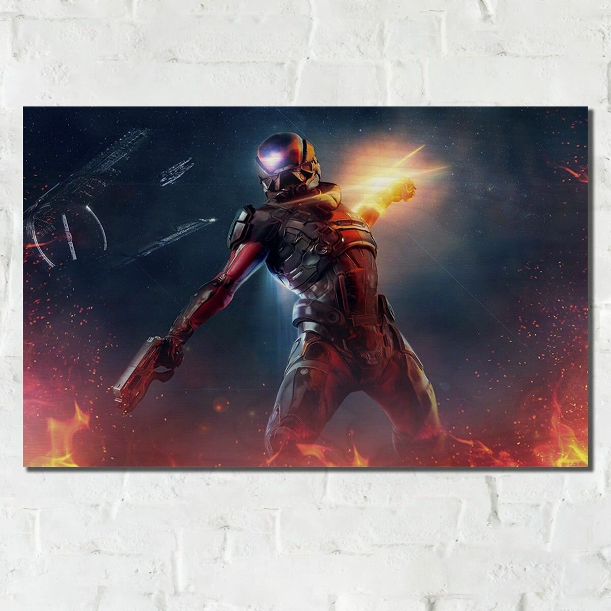 Картина интерьерная на дереве Mass Effect Andromeda Taли Лиара, Шепард - 14255