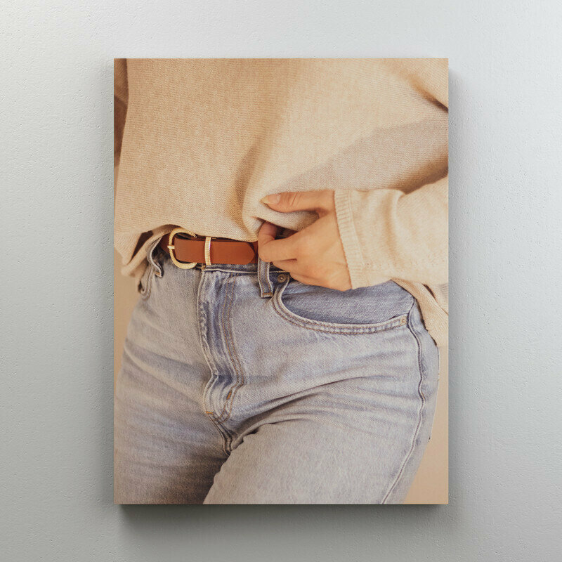 Интерьерная картина на холсте "Девушка - Весенний Look - мода", размер 30x40 см