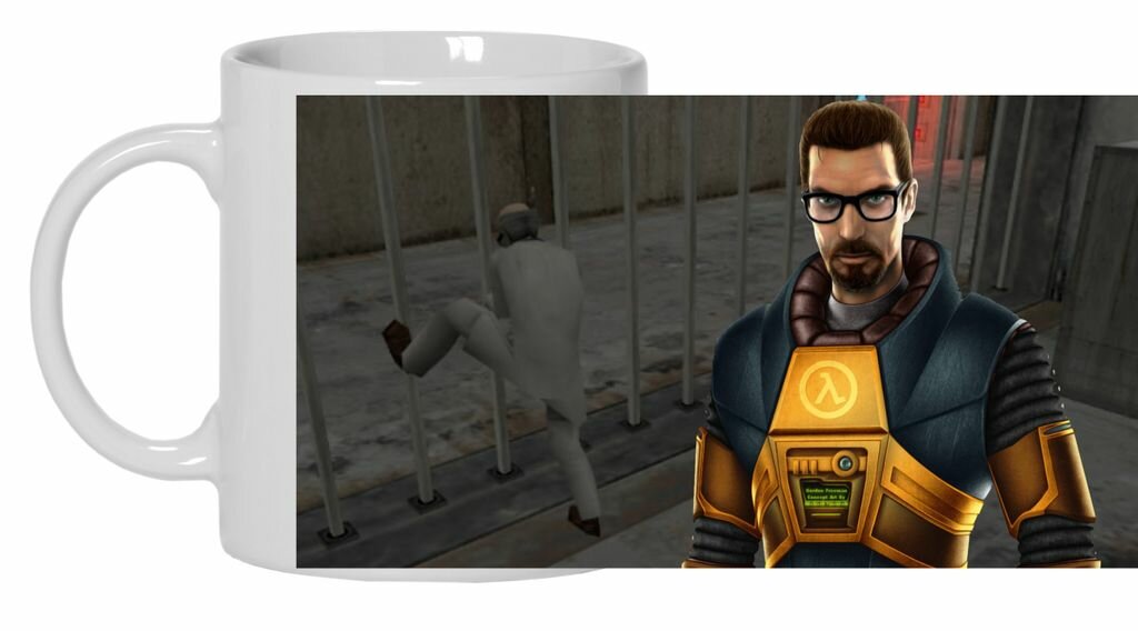 Кружка Half-Life, Халф Лайф №6, Обычная кружка