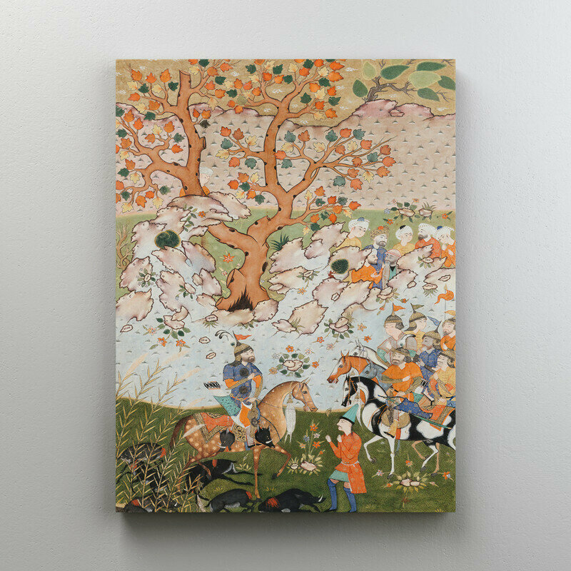 Интерьерная картина на холсте "Персидская миниатюра" размер 30x40 см