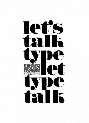 Плакат, постер Herb Lubalin-let's talk type-Херб Любалин-поговорим о шрифтах на бумаге, размер 30х42см