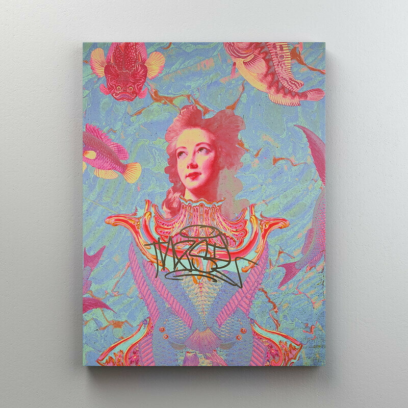 Интерьерная картина на холсте "Граффити - Леди", размер 30x40 см