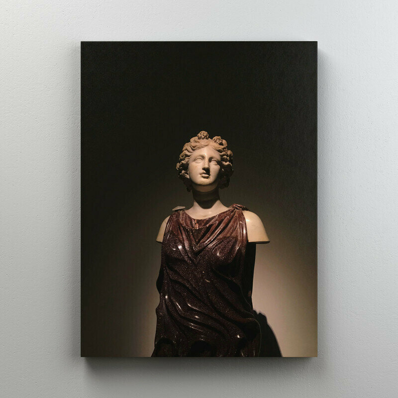 Интерьерная картина на холсте "Античная скульптура", размер 22x30 см