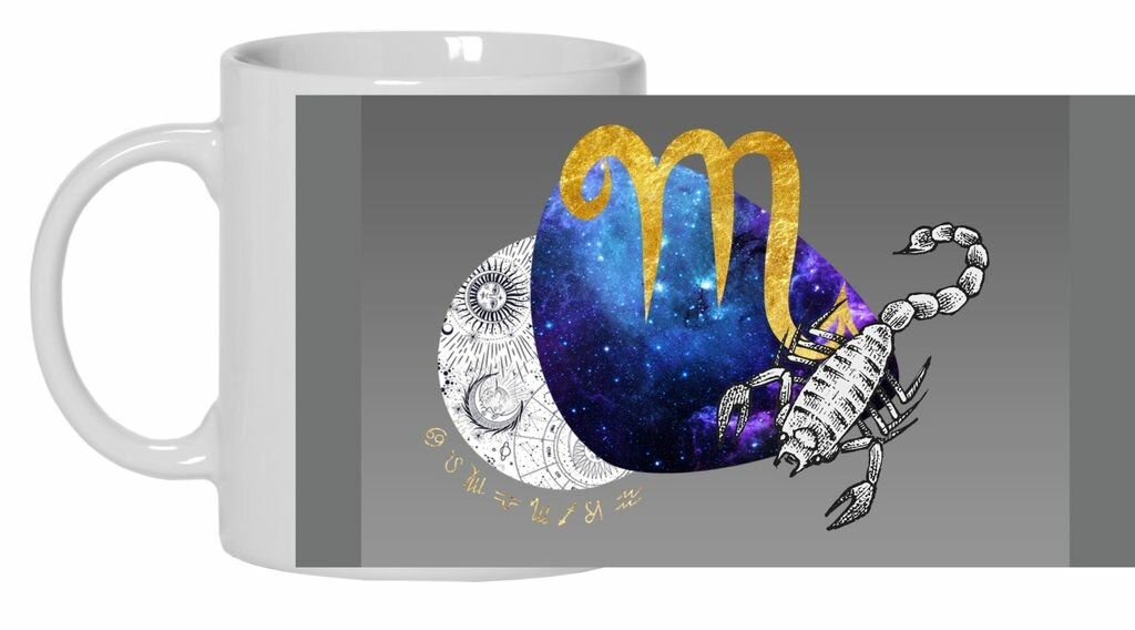 Кружка со знаком зодиака Скорпион №10, Обычная