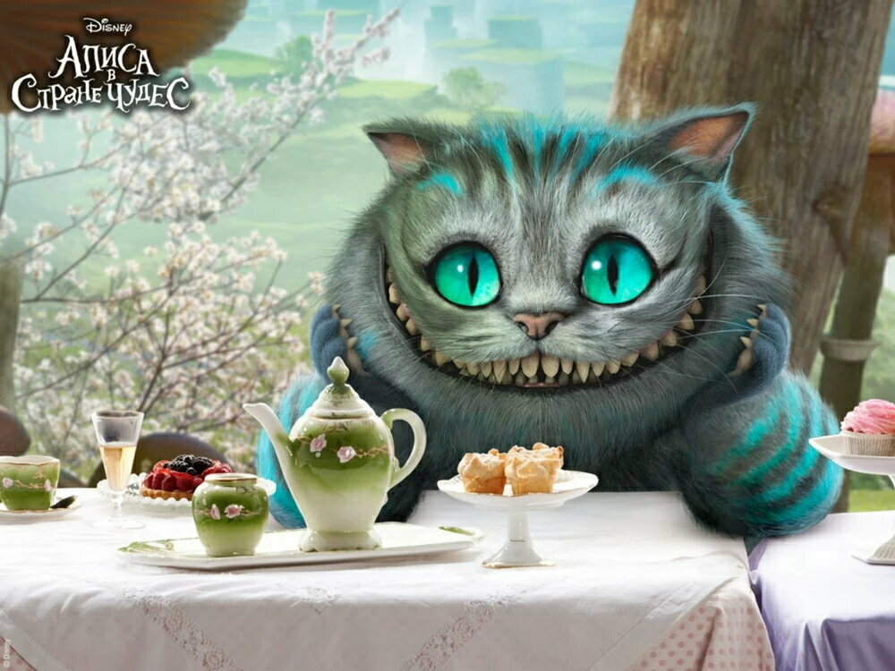 Плакат, постер Alice in Wonderland, Алиса в Стране Чудес на бумаге, размер 21х30см