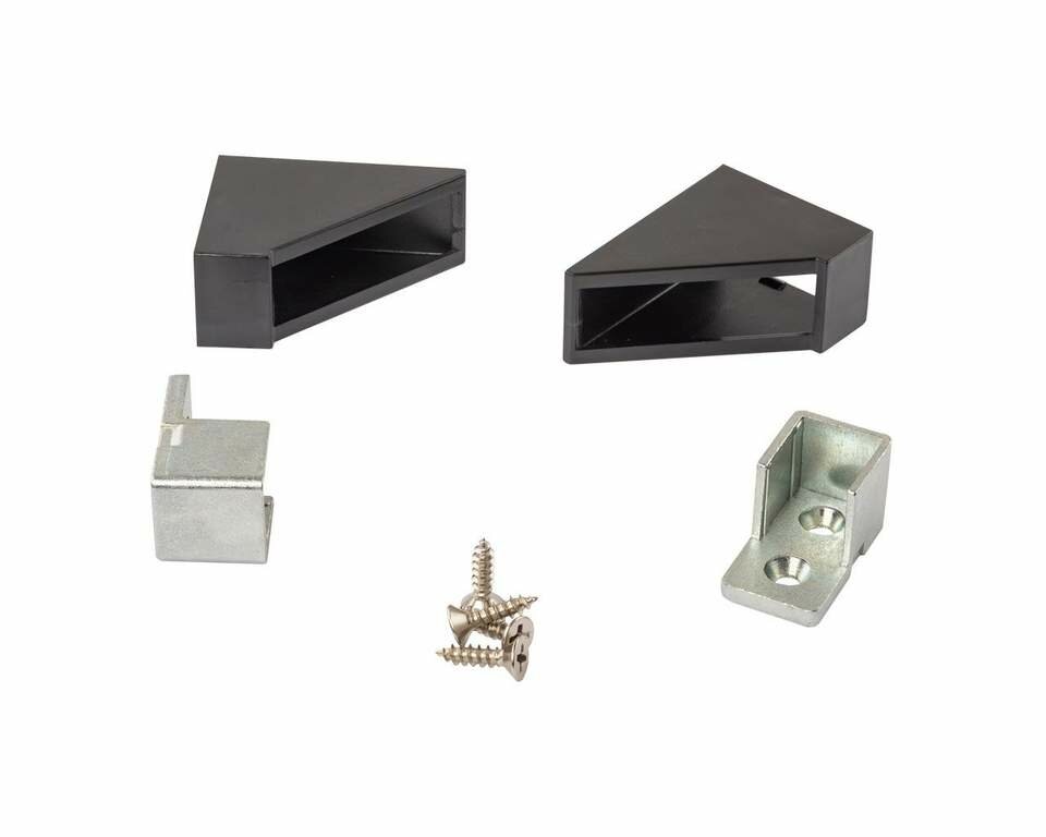 Штангодержатель боковой Firmax для прямоугольной штанги, черный