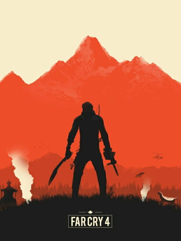 Плакат, постер Far Cry 4, Фар Край 4 на бумаге, размер 21х30см