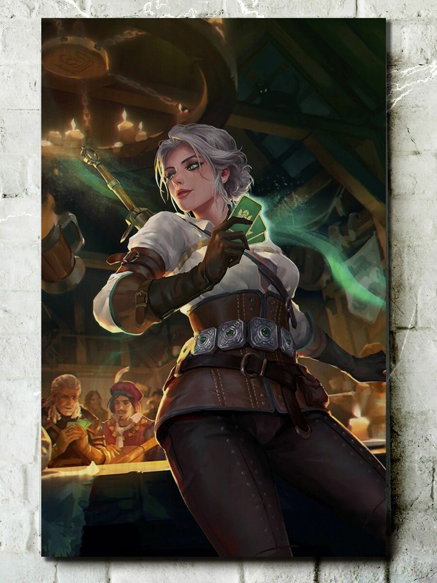 Картина интерьерная на дереве Witcher 3 Wild Hunt Ведьмак, Рпг, фэнтези - 14375