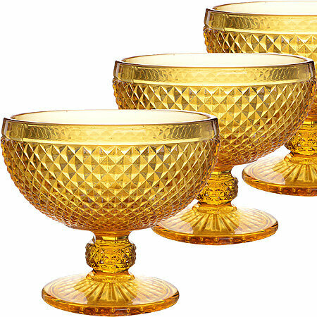 Набор креманок 300 мл 6 шт янтарный Loraine 30851 KSMB-30851