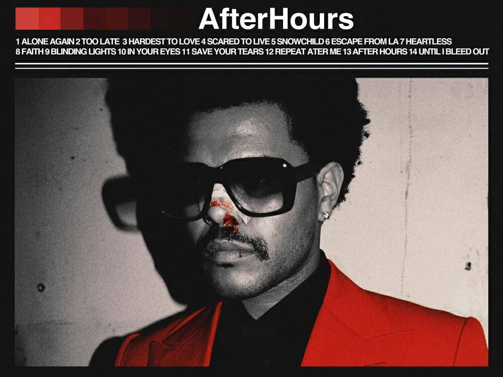 Плакат, постер The Weeknd-After Hours, Викенд на бумаге, размер 21х30см
