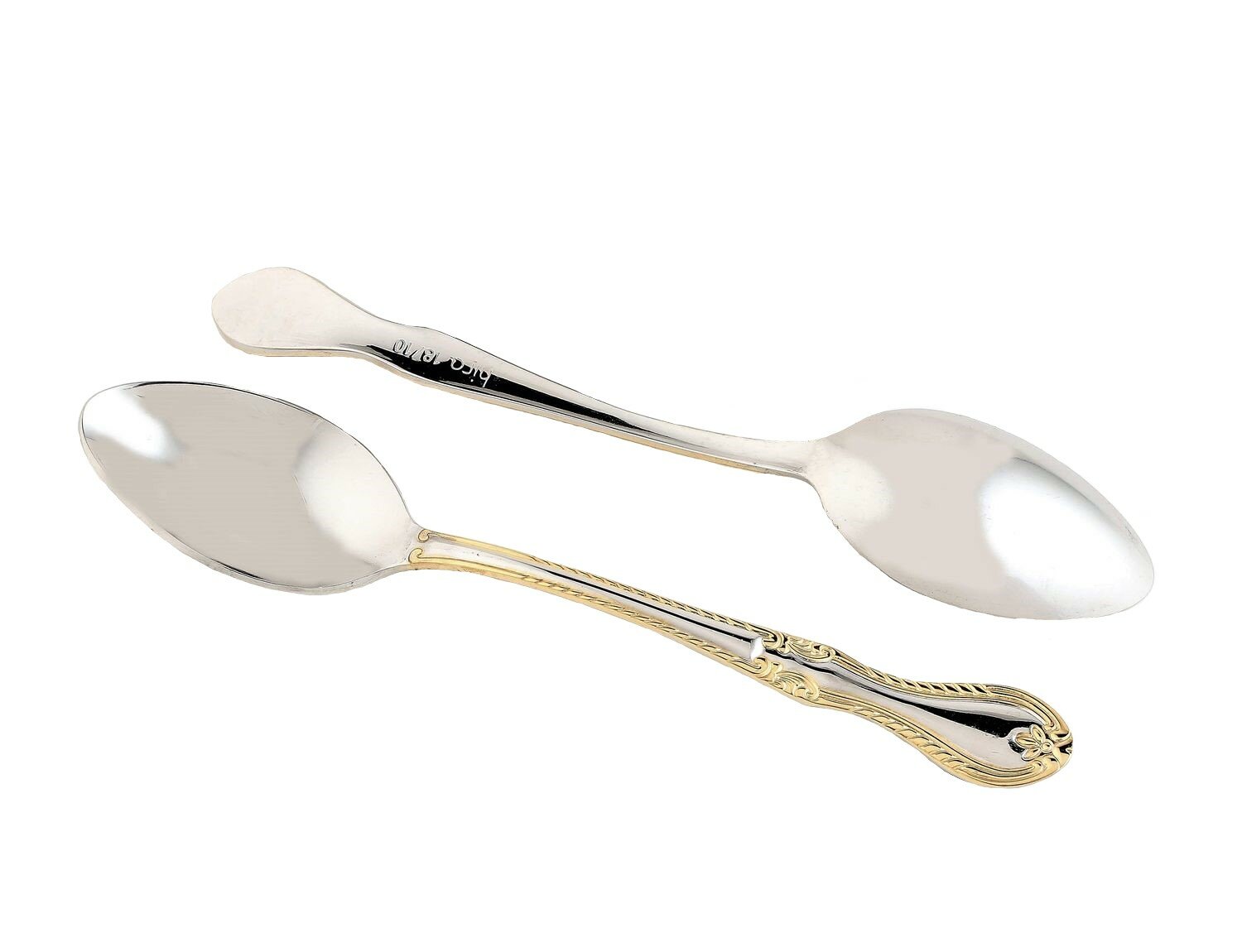 Набор 6шт ложка чайная большая 18/10 сафир голд