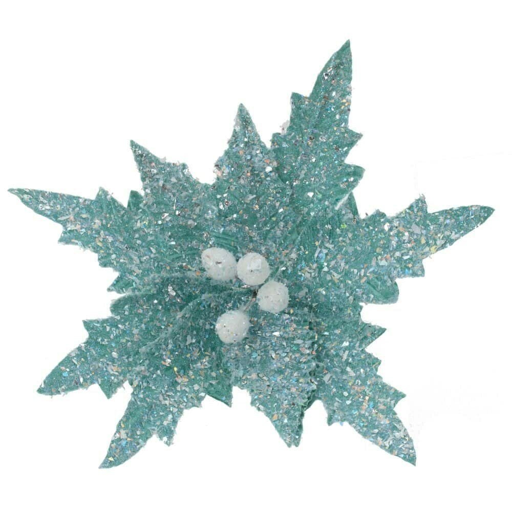 Цветок искусственный "Пуансеттия", L=23 W=23 H=37 см