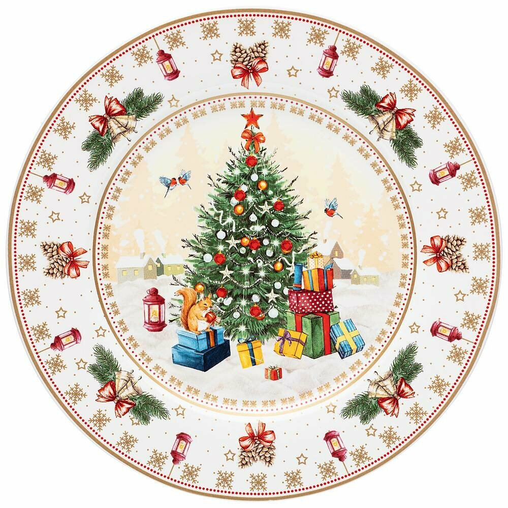 Тарелка закусочная 85-1707 lefard елка 20,5 см
