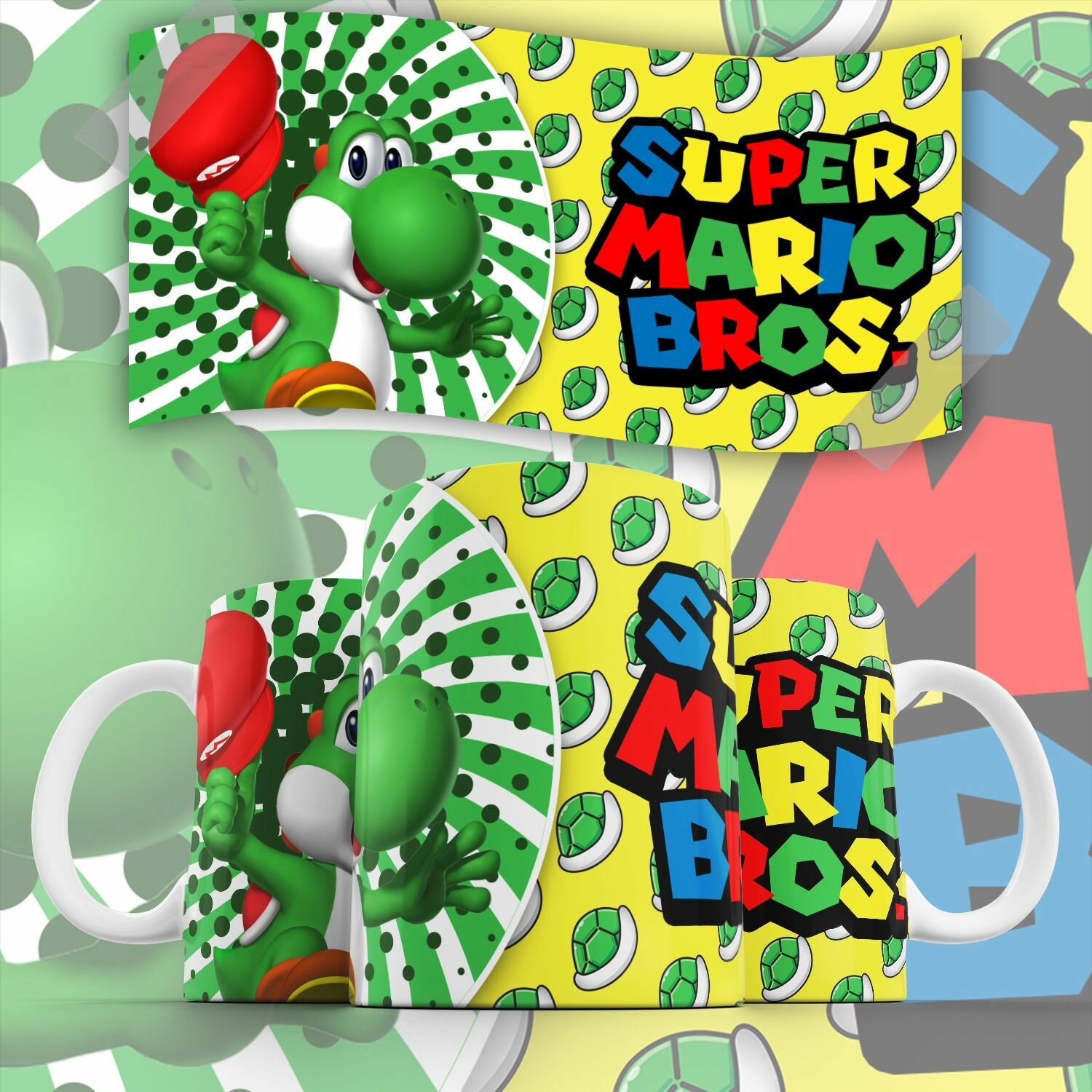 Кружка "Марио / Mario / Super Mario Bros" Forte Print 330мл