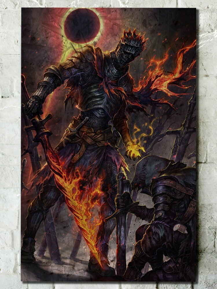 Картина интерьерная на рельефной доске ОСП Игры Dark Souls 3 - 14141