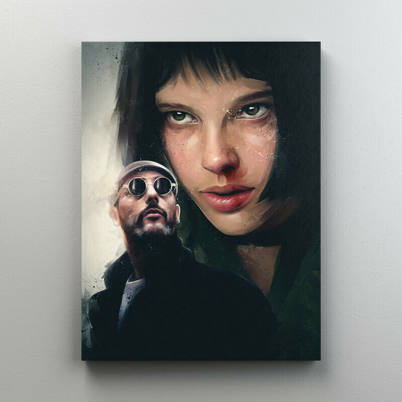 Интерьерная картина на холсте "Леон и Матильда - арт" размер 22x30 см