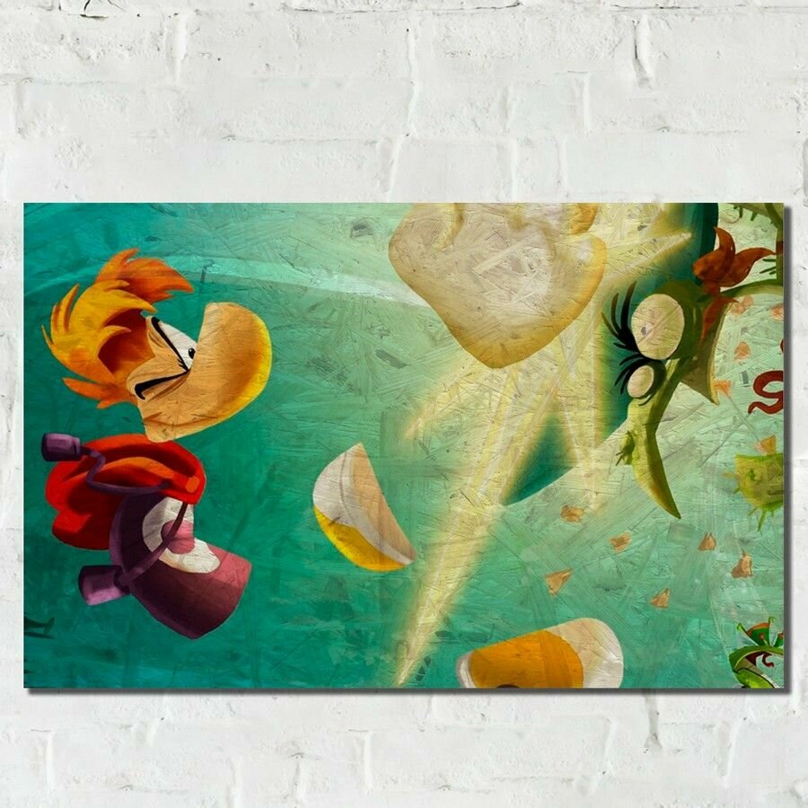 Картина интерьерная на рельефной доске, рисунок ОСП игра Rayman Legends - 11904