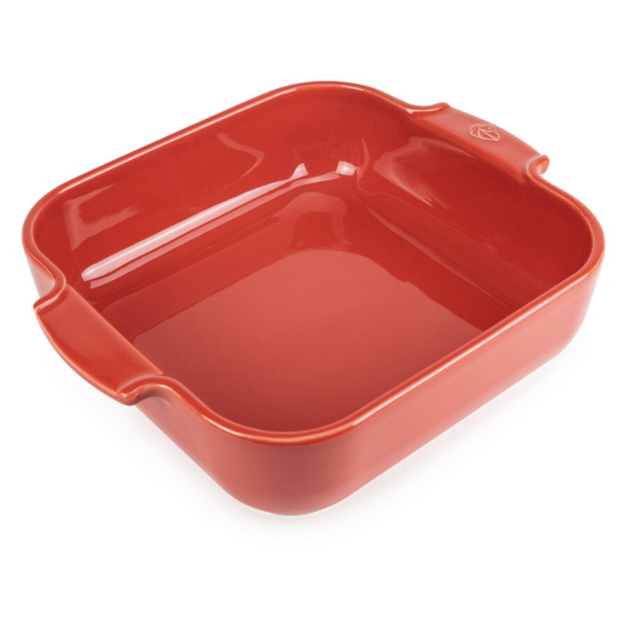 Форма для запекания квадратная Peugeot Red 28х28х6,5 см, 2,7л, керамика, красная