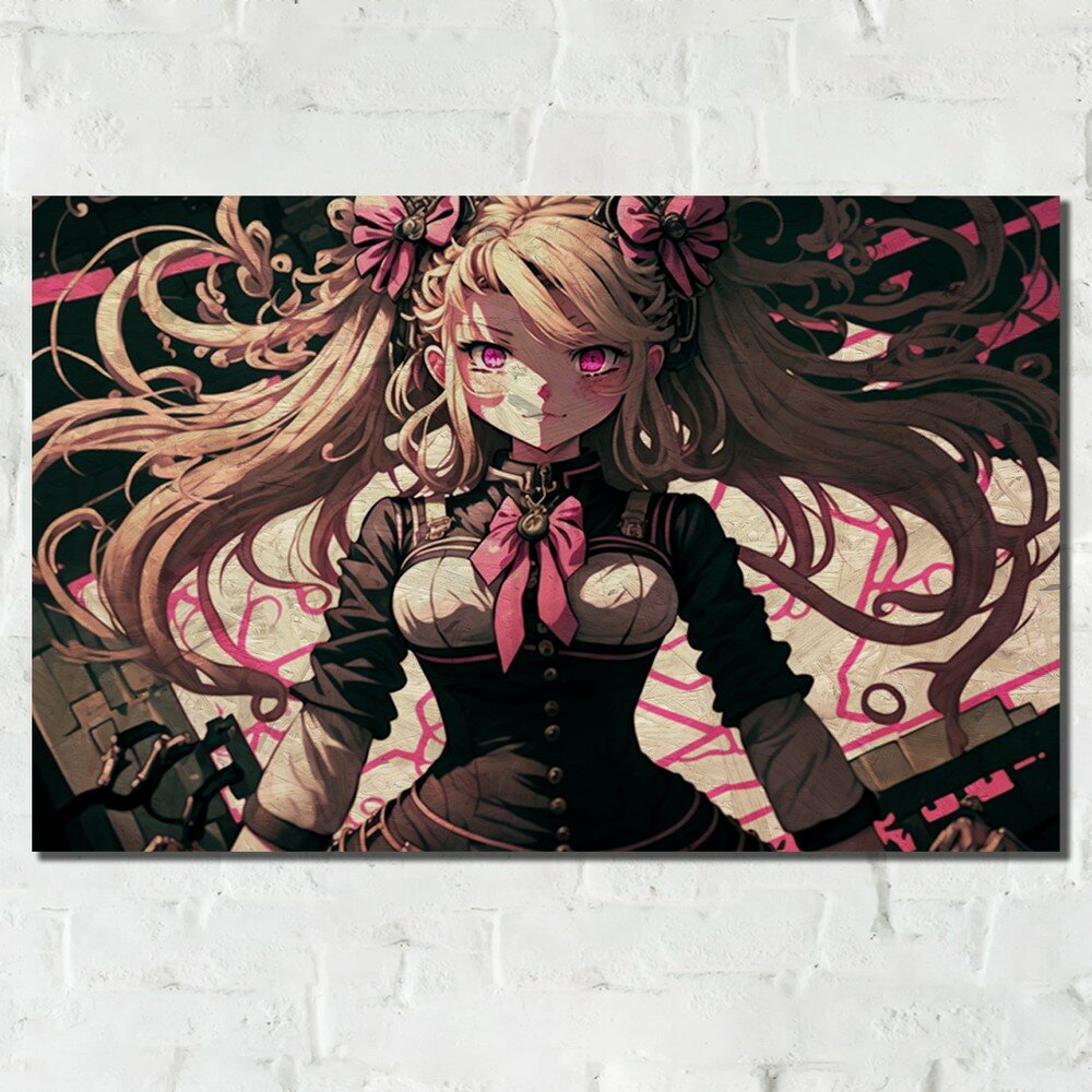 Картина интерьерная на рельефной доске ОСП аниме данганронпа - 7039