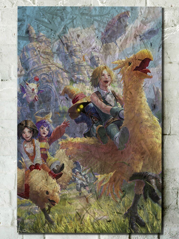 Картина интерьерная на рельефной доске ОСП Игры Final Fantasy IX - 14335