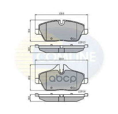 Колодки ПЕР BMW E81/E87/MINI ONE/COOPER 04- Comline арт. CBP01531