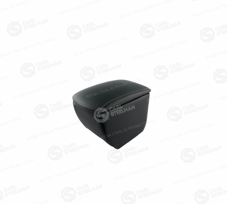 Подлокотник Carl Steelman для Ford Fiesta (2009-) (бар) с подстаканником, черный с темно-серой строчкой