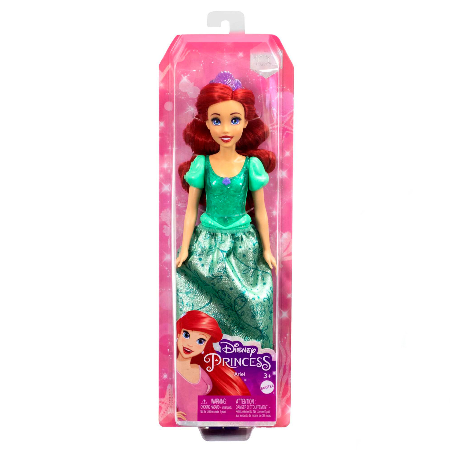 HLW10 Кукла Mattel - Принцесса Ариэль, материал: пластик, текстиль, серия Disney Princess, возраст 3+
