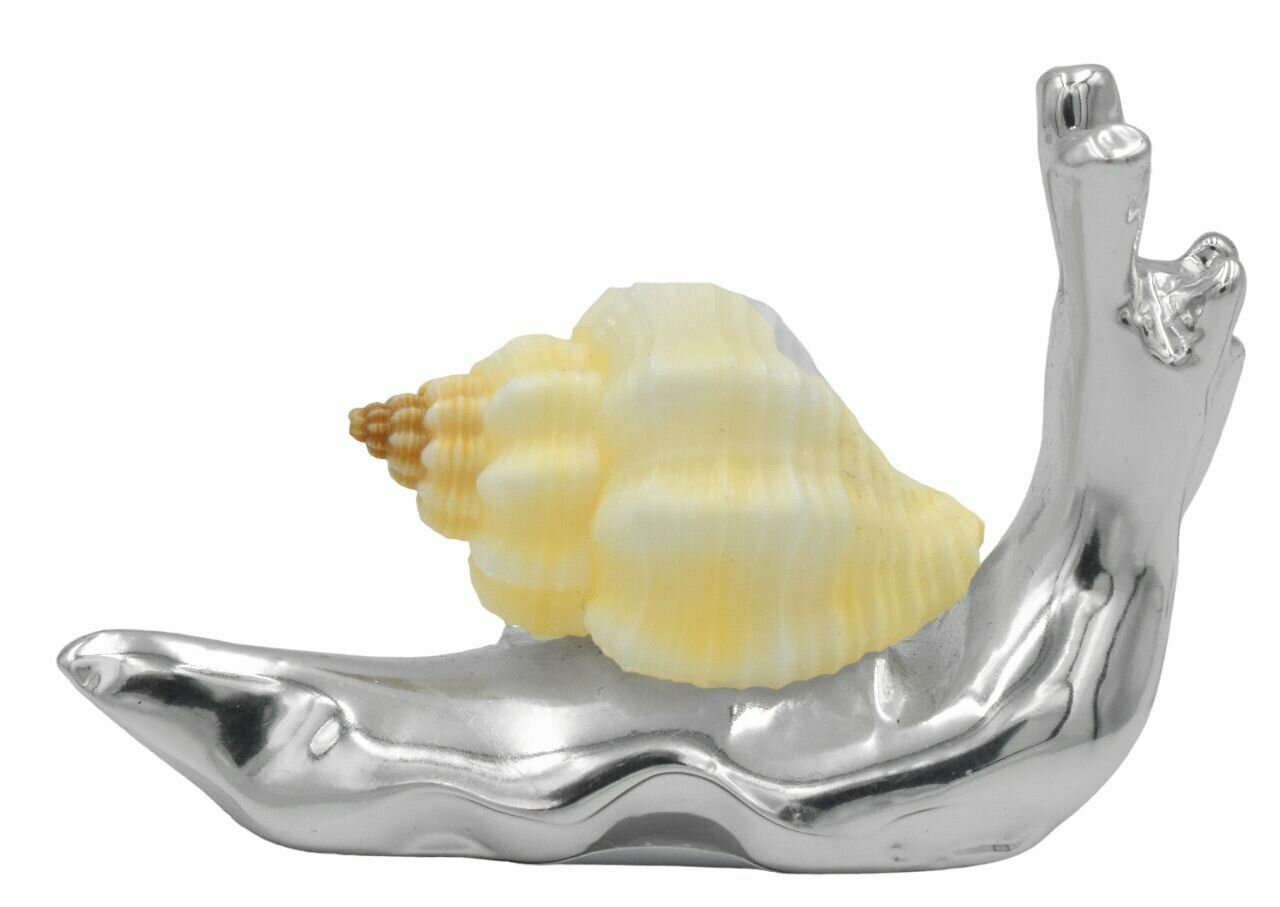 Статуэтка улитка, бежевая, L7-89