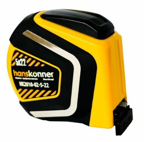 Рулетка Hanskonner HK2010-02-5-22 (5м, лента 22мм, автостоп, магнит)