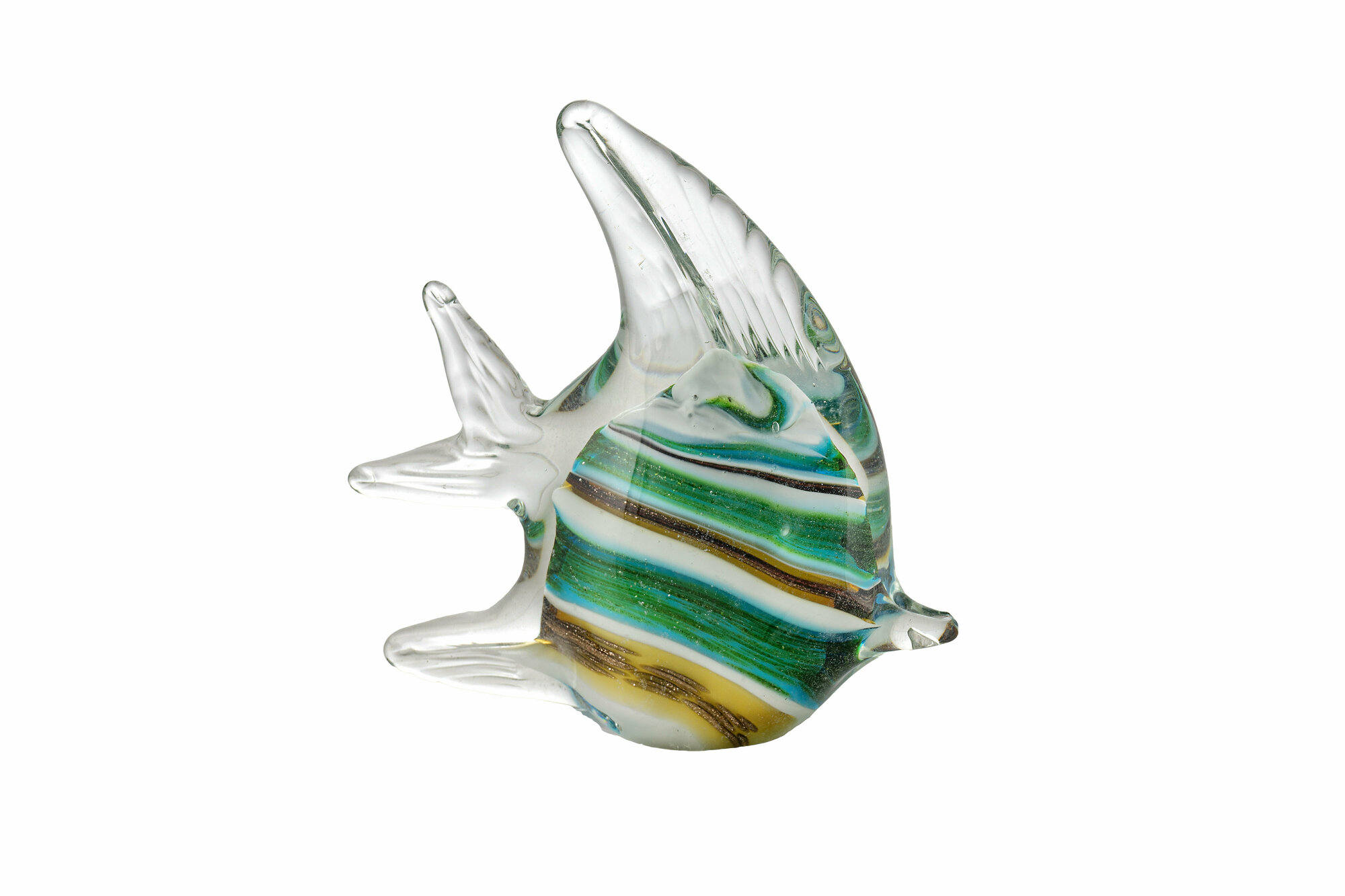 Статуэтка "Рыбка зеленая" из венецианского стекла/Италия Mirho,17327