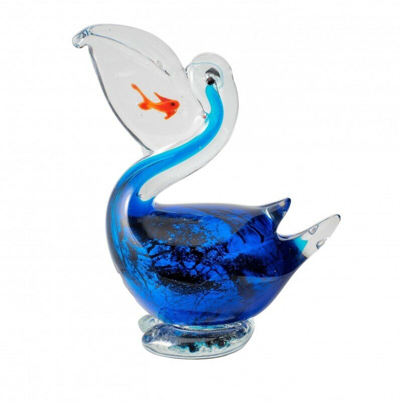 Статуэтка "Пеликан" сувенир из венецианского стекла/Mirho 17339