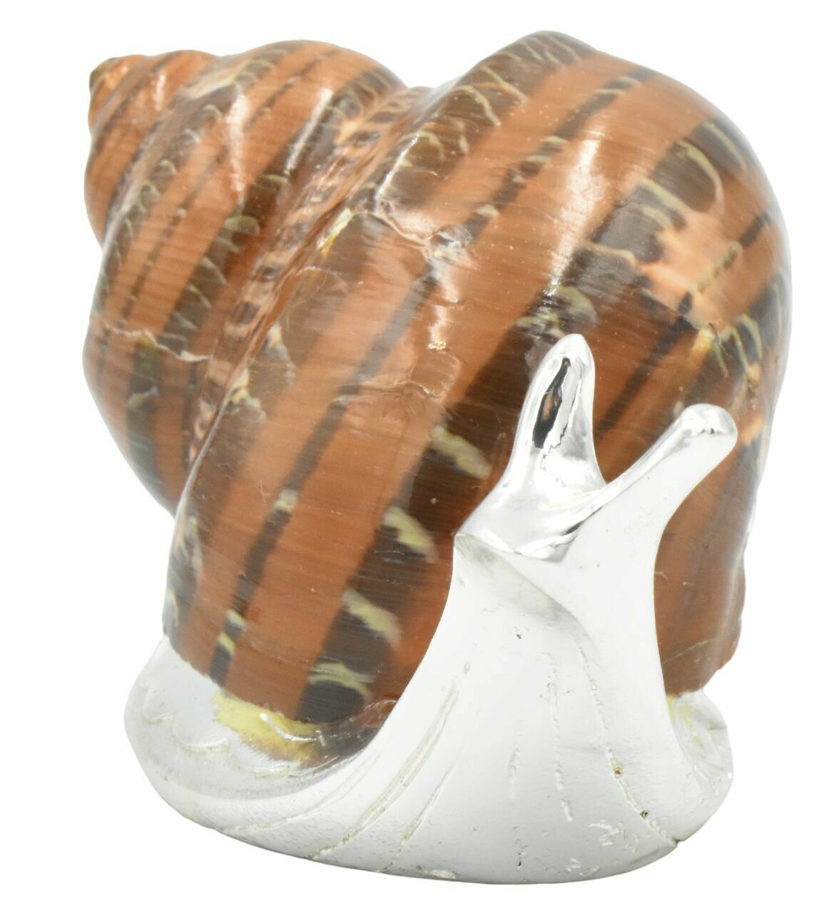 Статуэтка улитка, коричневая/ L2-53