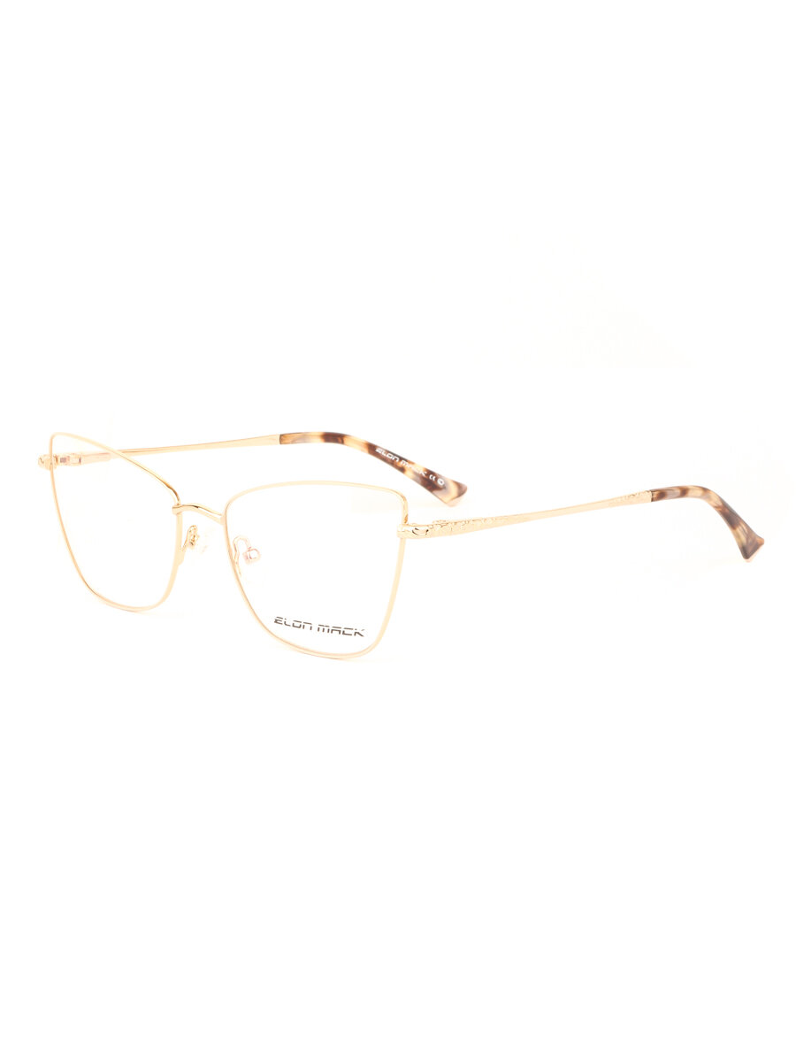 Оправа для очков ElonMack F557 C3, металлическая, кошачий глаз