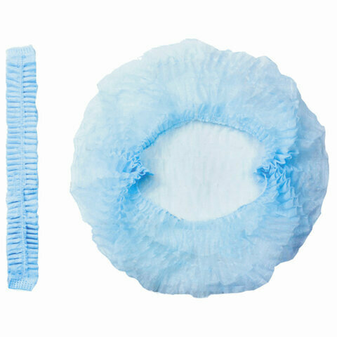 Шапочка-берет гекса 18г р.1 дл.53 (голубая) №25