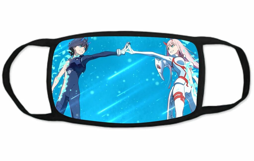 Маска на лицо Любимый во Франксе, Darling in the Franxx №10, Взрослая - 20 на 12, 5 см