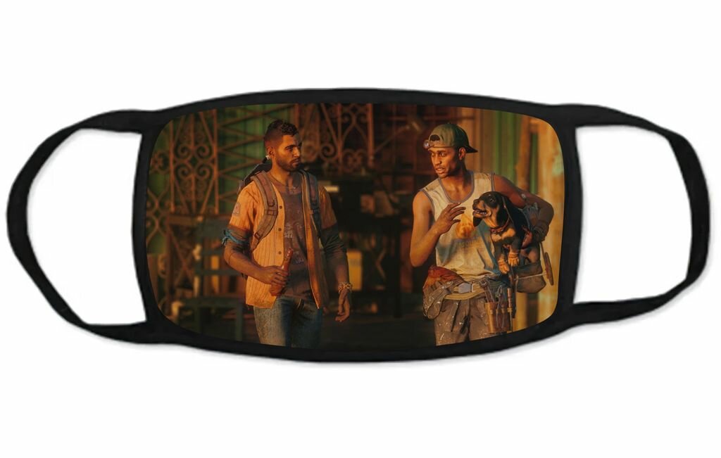 Маска защитная на лицо Far Cry, Фар Край №9, Взрослая - 20 на 12,5 см