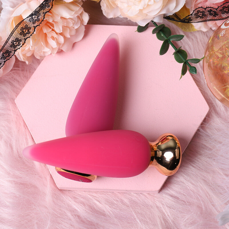 Силиконовая анальная пробка с пультом дистанционного управления