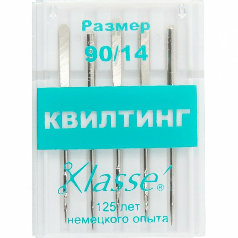 Hemline A6148/90 Иглы для бытовых швейных машин квилтинг № 90, 5 шт