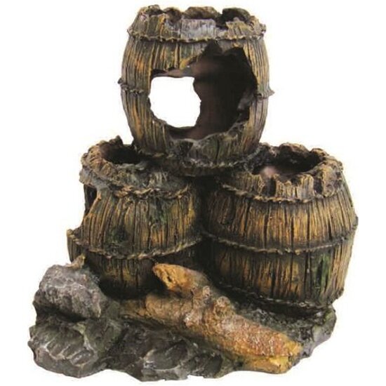 Декорация пластиковая Prime "Три бочонка" 13x9x12см