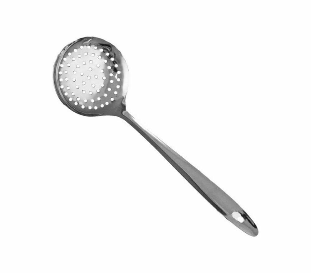 Шумовка из нержавеющей стали "Юнона" d-11см L-25см