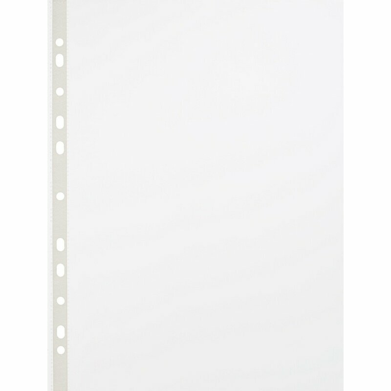 Папка файл-вкладыш Attache А4, 25 мкм, с перфорацией, 100 штук (381906)