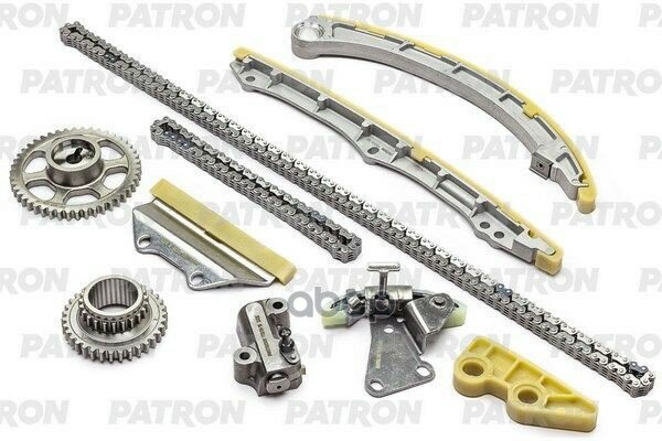Комплект цепи ГРМ (Цепь-2, Нат-1, Усп-5, Шест-2) HONDA Civic (FN, FD) 2.0i (K20Z4) 2005-2012 PATRON арт. PTCK104