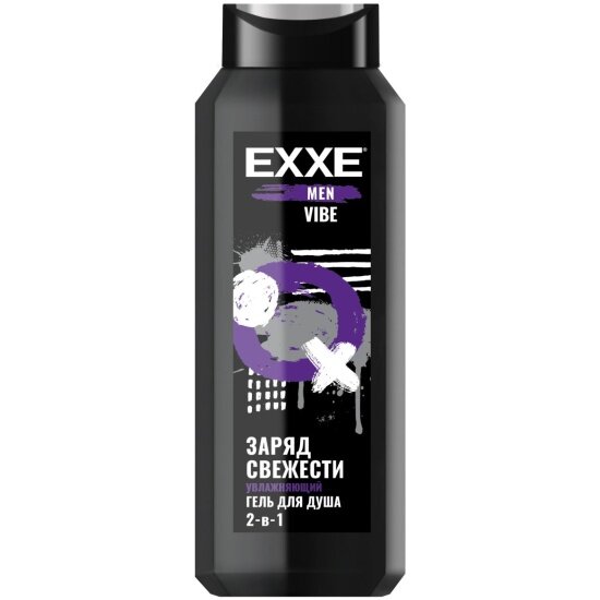 Гель для душа Exxe Men Vibe 2в1 Увлажняющий, 400 мл